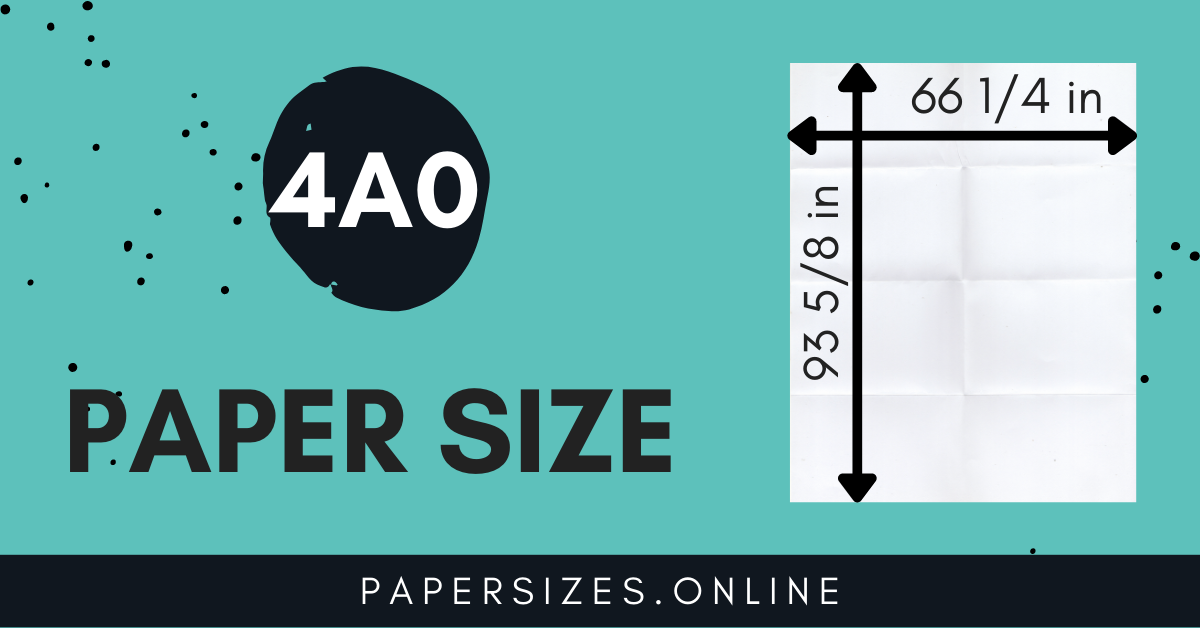 4A0 Size In Inches - Paper Sizes Online