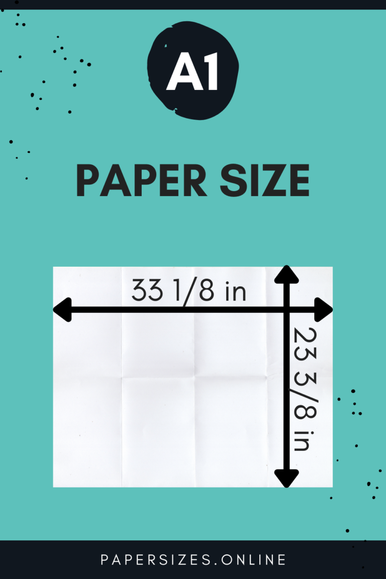 A1 Size In Inches - Paper Sizes Online
