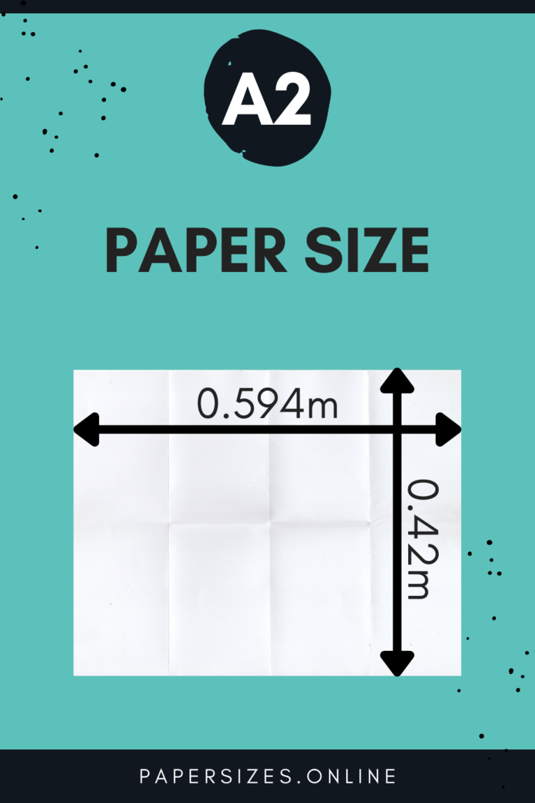 A2 Size In m (Meters) - Paper Sizes Online