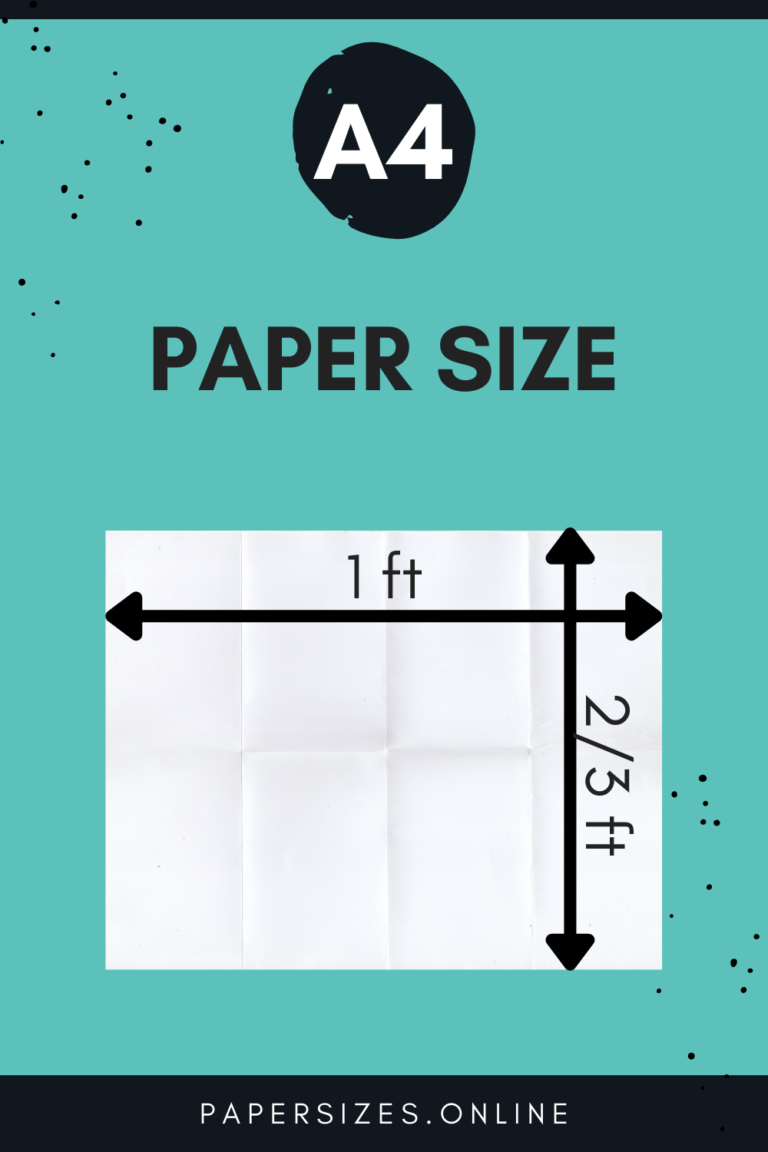 A4 Size In Feet - Paper Sizes Online