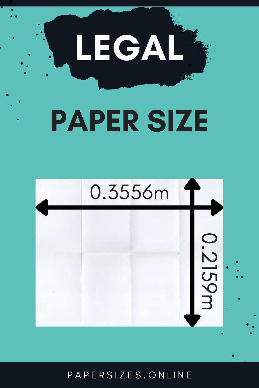 Legal Size In m (Meters) - Paper Sizes Online